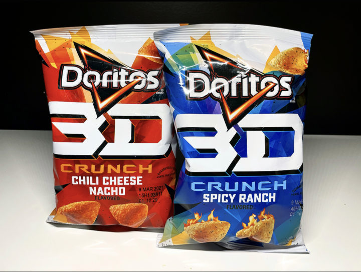 REVIEW (x2): Doritos 3D Crunch (Chili Cheese Nacho and Spicy Ranch ...